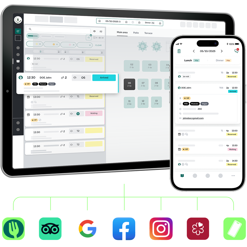 Effortless restaurant management and reservation solution